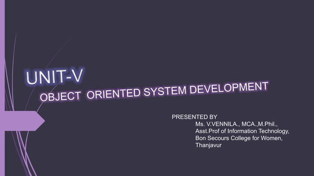 object oriented system development | PPTX | Computing | Technology ...