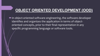 object oriented system development | PPTX