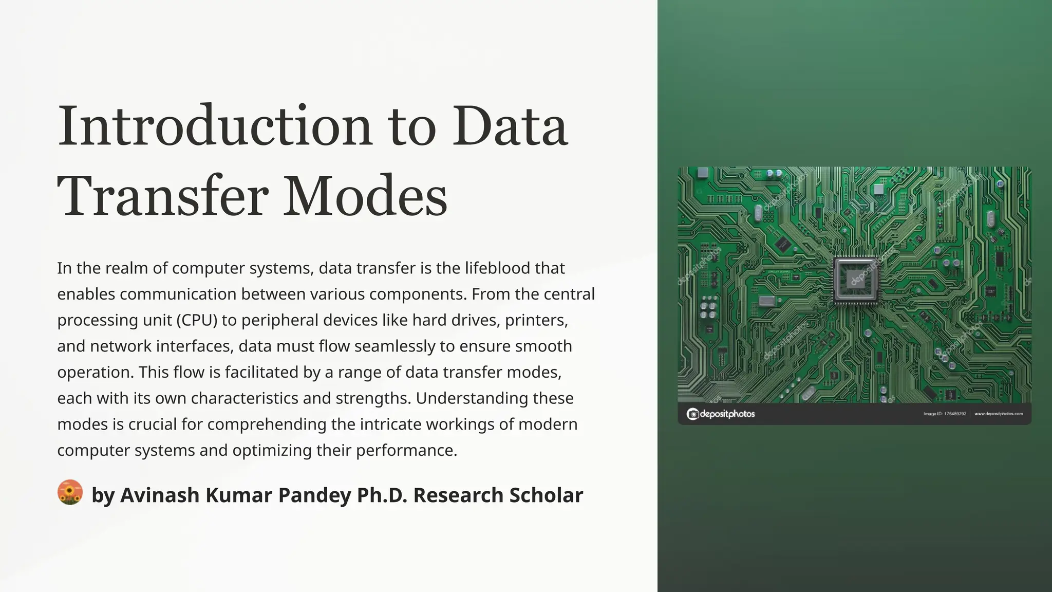 Computer Organization Architecture Introduction To Data Transfer Ppt