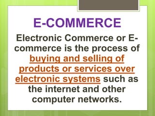 E-commerce | PPTX