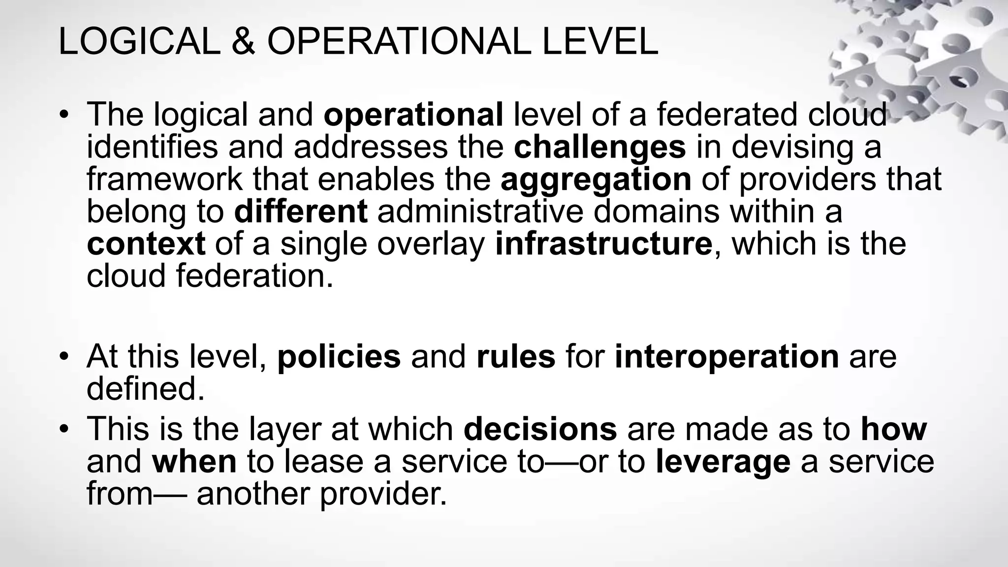 Unit5 Cloud Federation, | PPTX