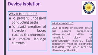 VLSI process integration | PPT
