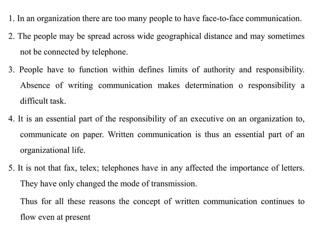 Importance of Written Communication | PPTX