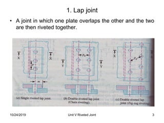 Unit 5.1 Riveted joints | PDF