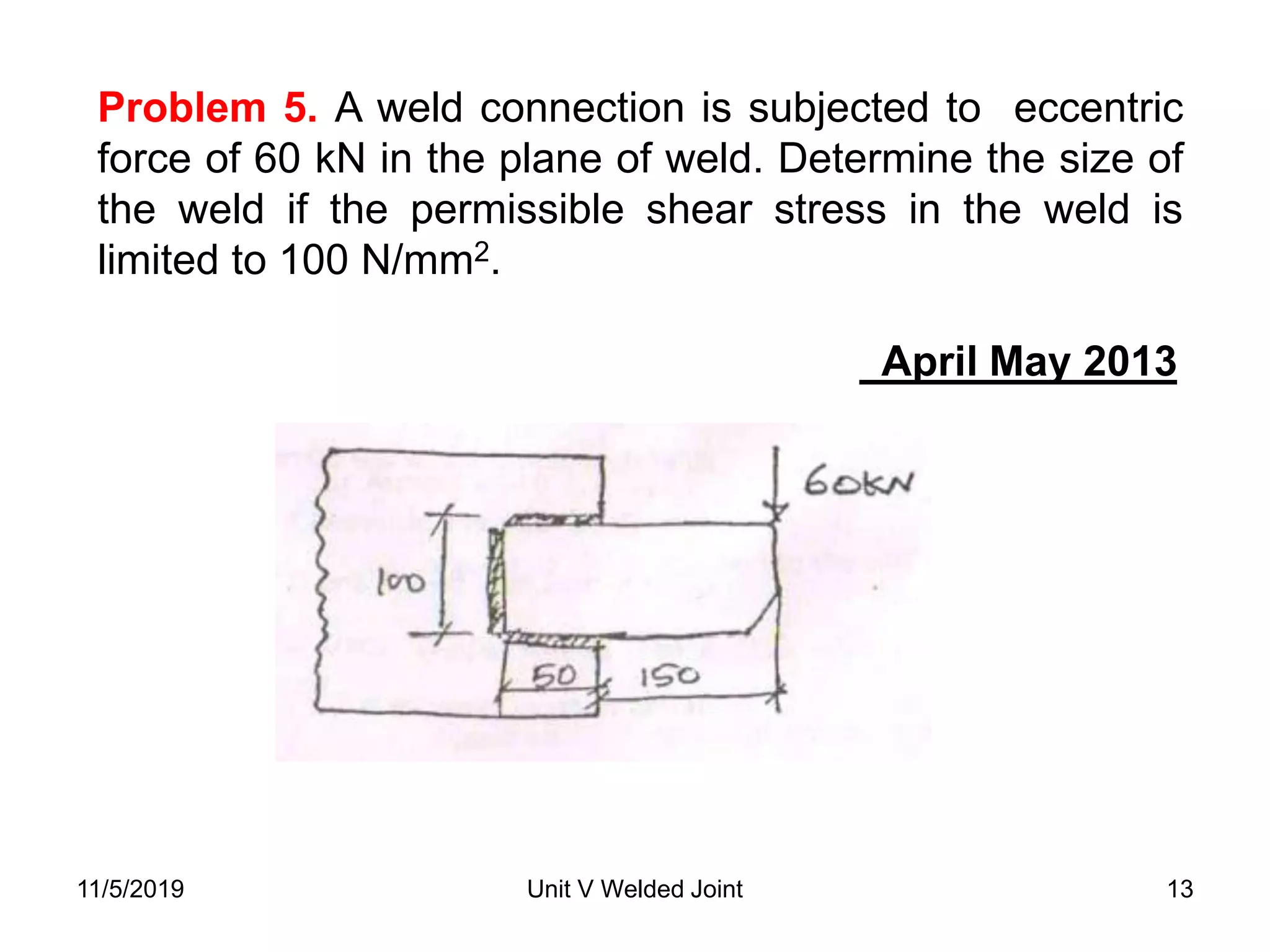 Unit 5.2 Welded joints | PDF