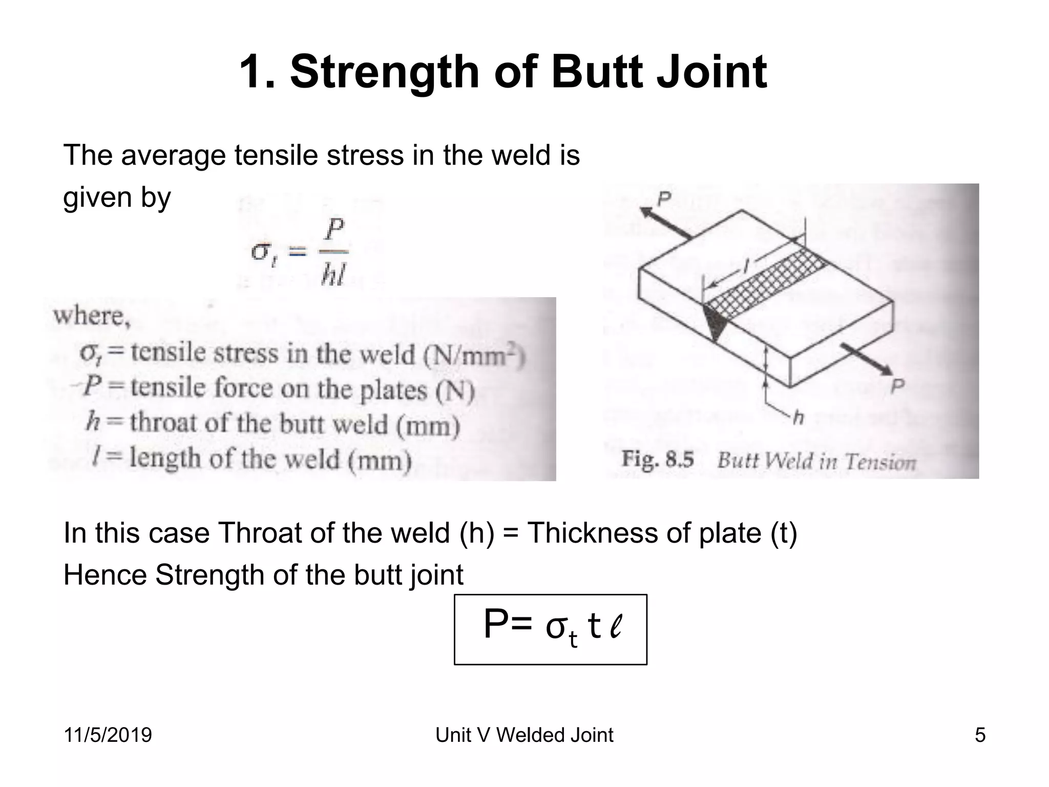 Unit 5.2 Welded joints | PDF