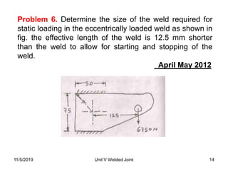 Unit 5.2 Welded joints | PDF