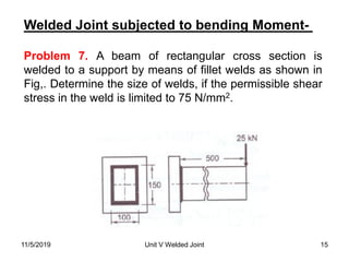 Unit 5.2 Welded joints | PDF