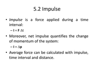 Unit 5: Impulse and momentum | PPT