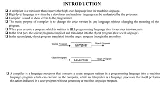COMPILER DESIGN OPTIONS | PPT