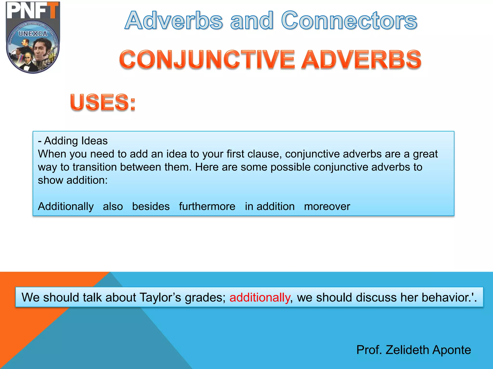 Unit 5. adverbs and connectors | PDF