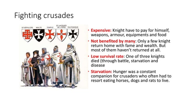 Unit 5.4 life as a crusader knight | PPT