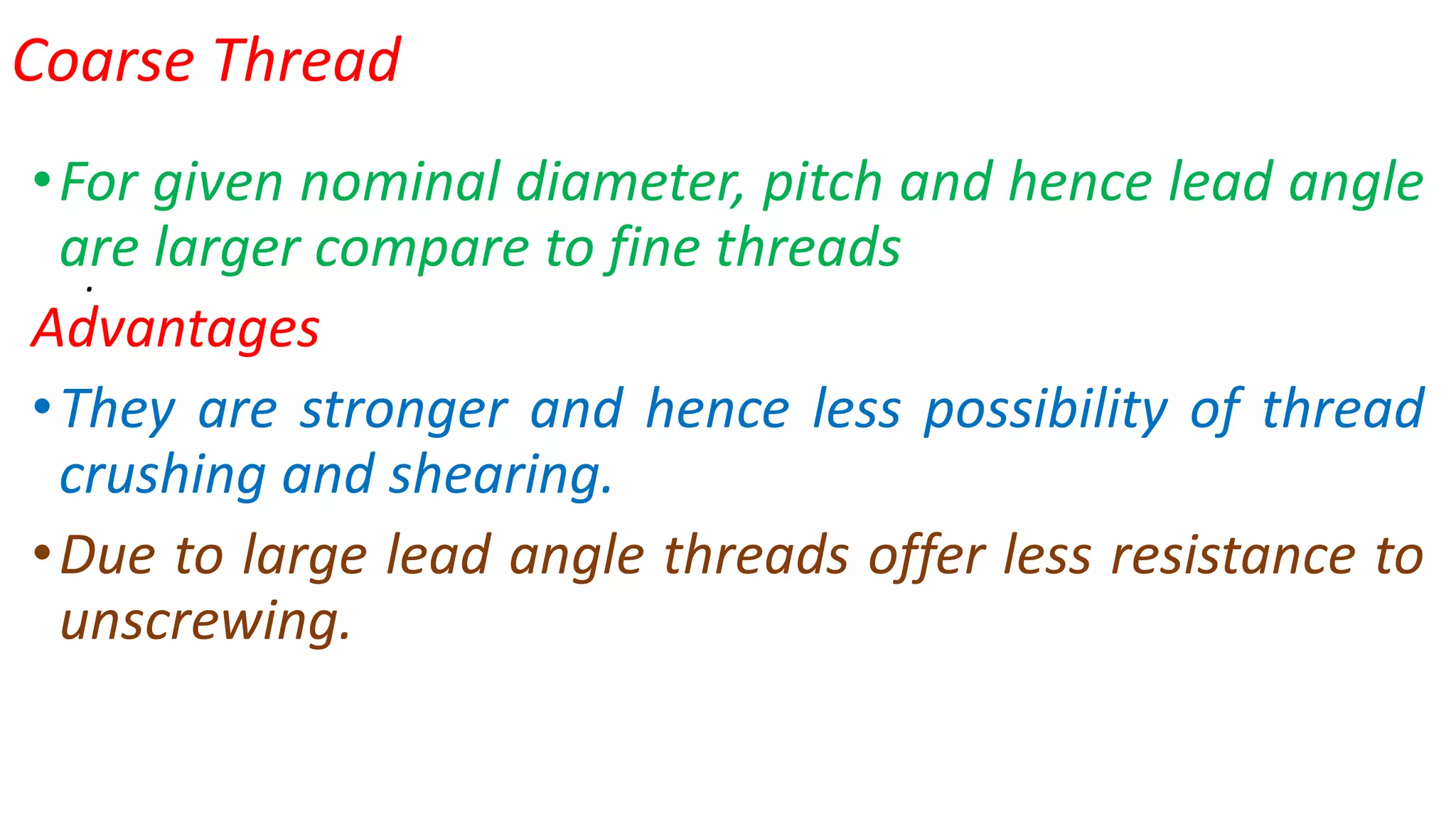 Unit 5 Design of Threaded and Welded Joints | PDF | Needlework | Arts ...