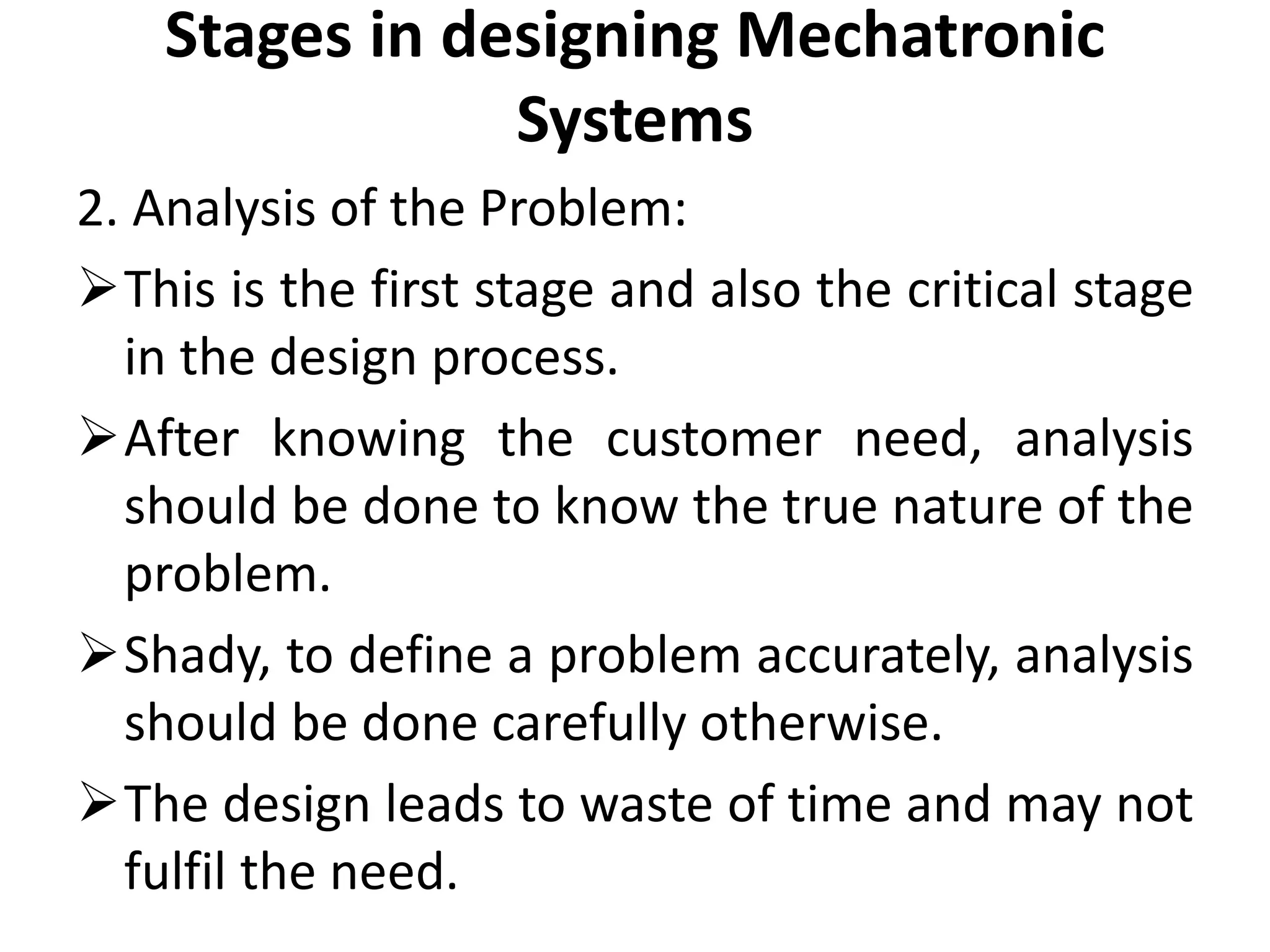 Design of Mechatronics System | PDF