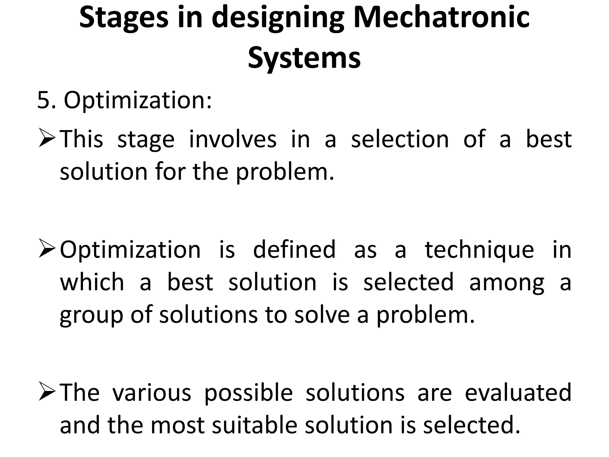 Design of Mechatronics System | PDF