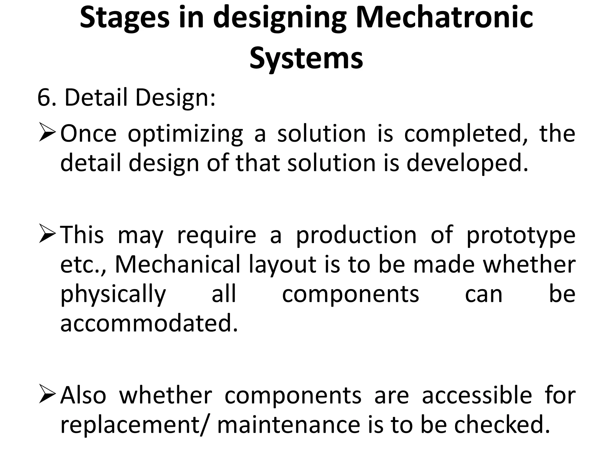 Design of Mechatronics System | PDF