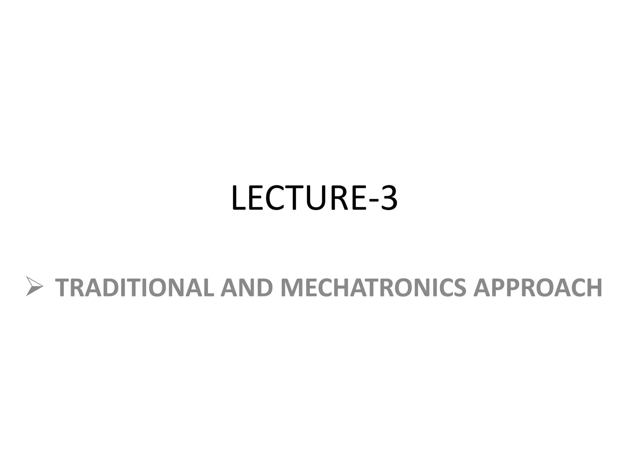 Design of Mechatronics System | PDF