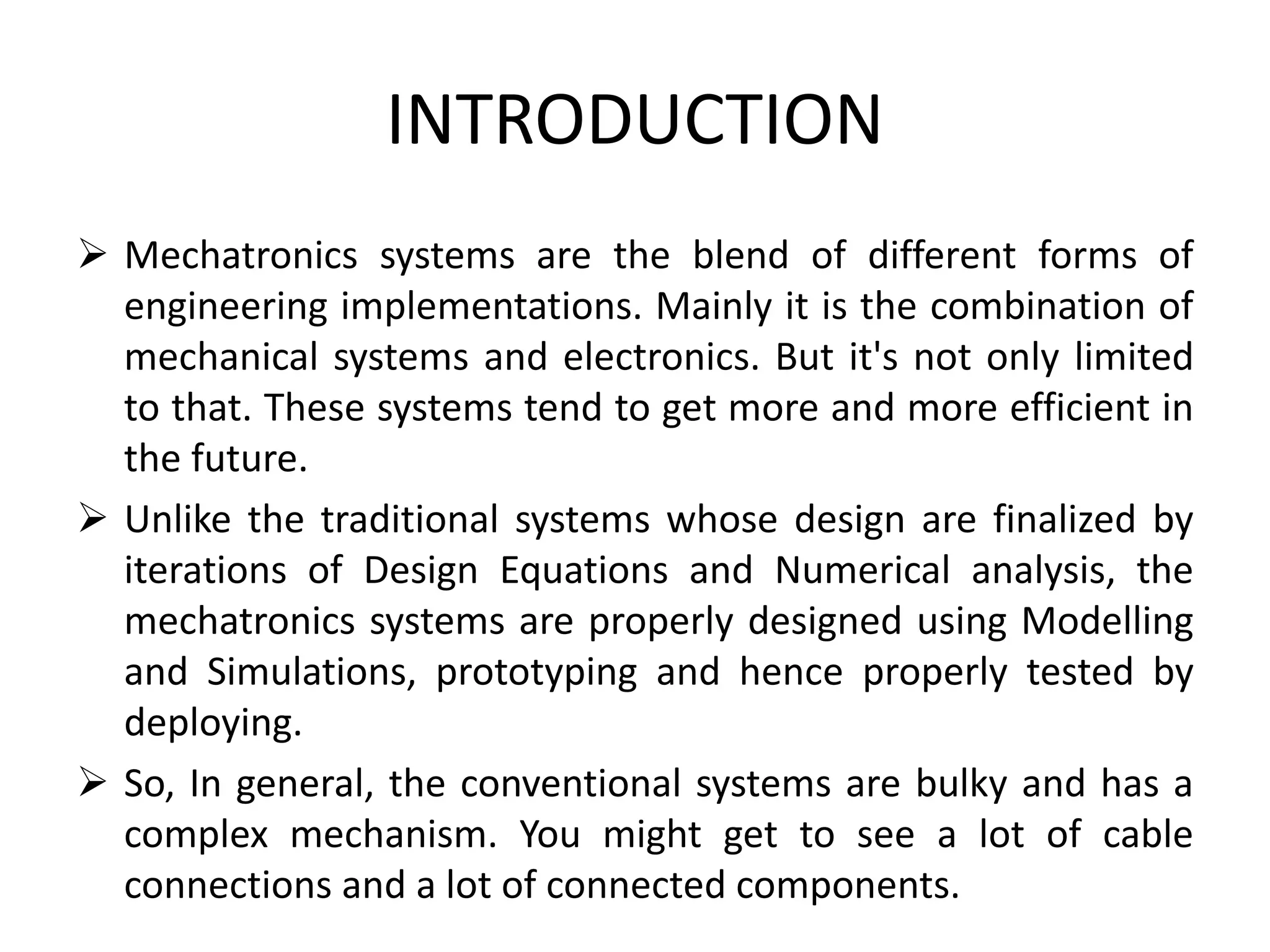 Design of Mechatronics System | PDF