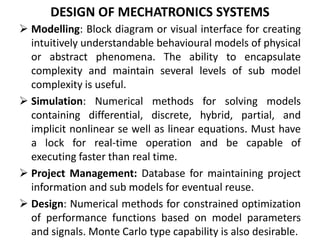 Design of Mechatronics System | PDF