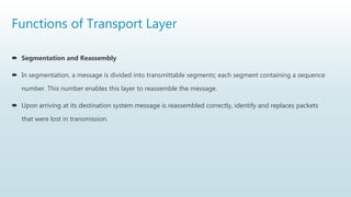 Unit 5 : Transport Layer | PPTX