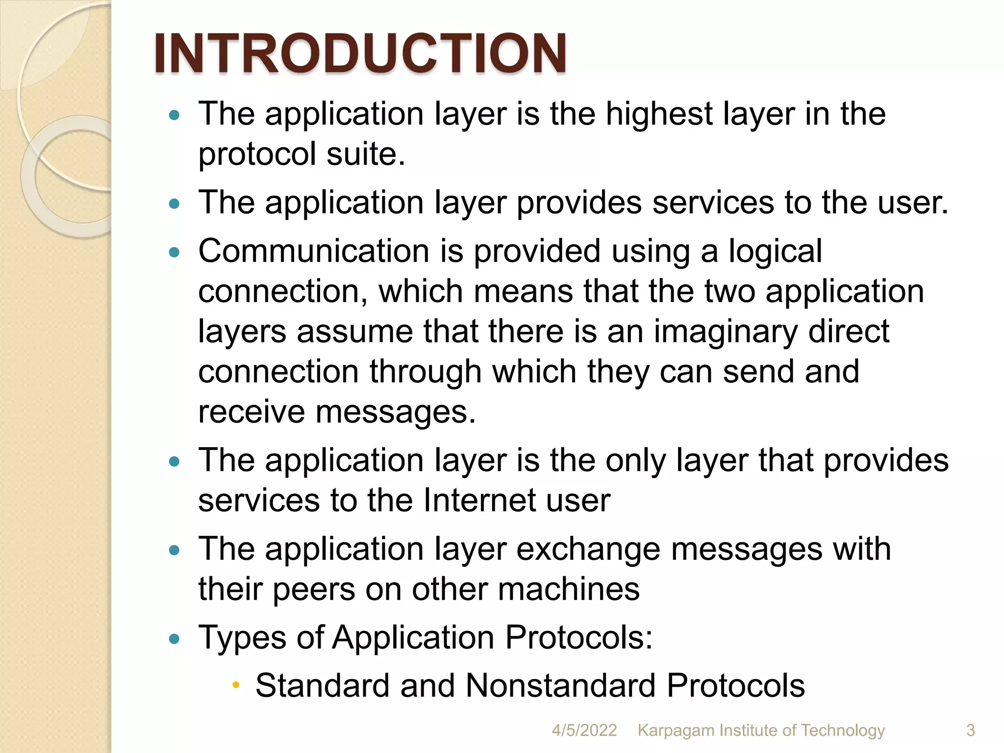 Unit 5 Application Layer | PPT