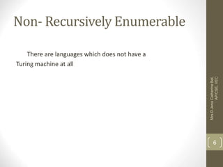 Theory of Computation Unit 5 | PPT