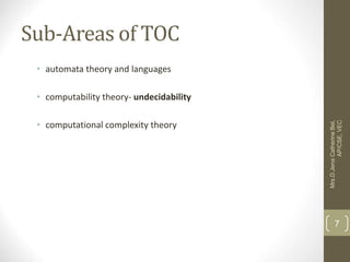 Theory of Computation Unit 5 | PPT