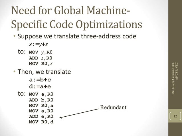 Compiler Design Unit 5 | PPT
