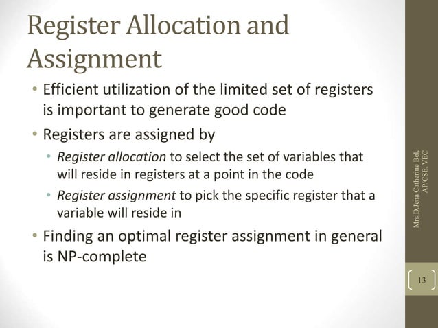 Compiler Design Unit 5 | PPT