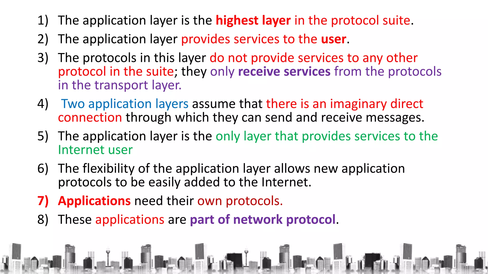 Application layer | PPTX | Internet | Computing
