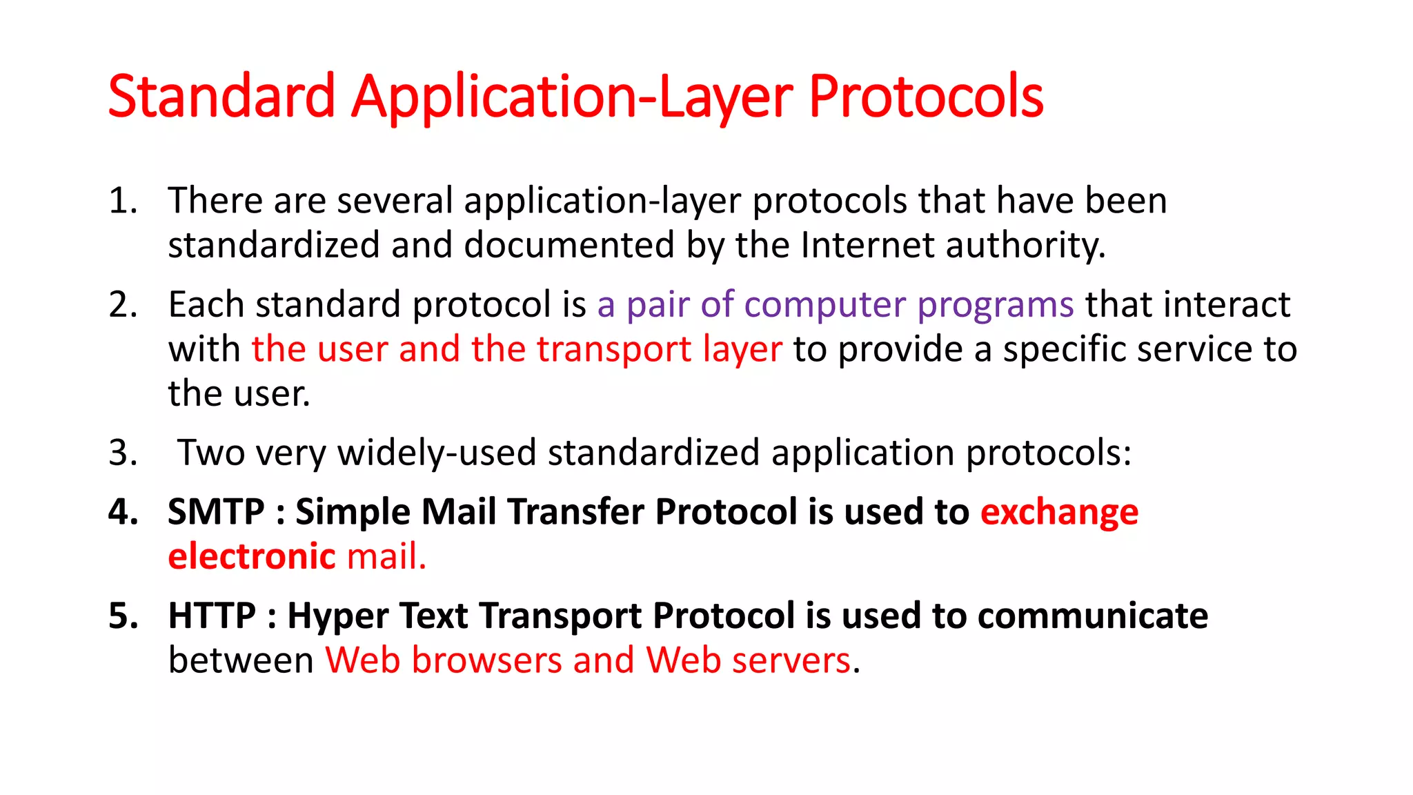 Application layer | PPTX