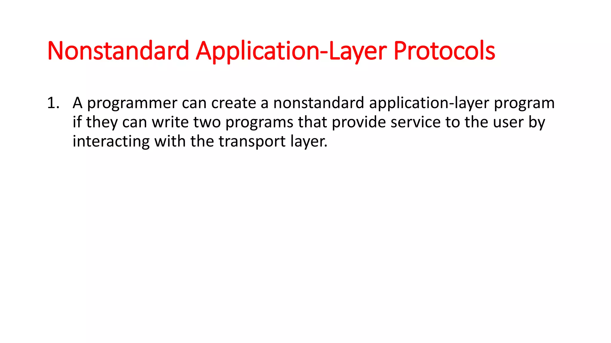 Application layer | PPTX