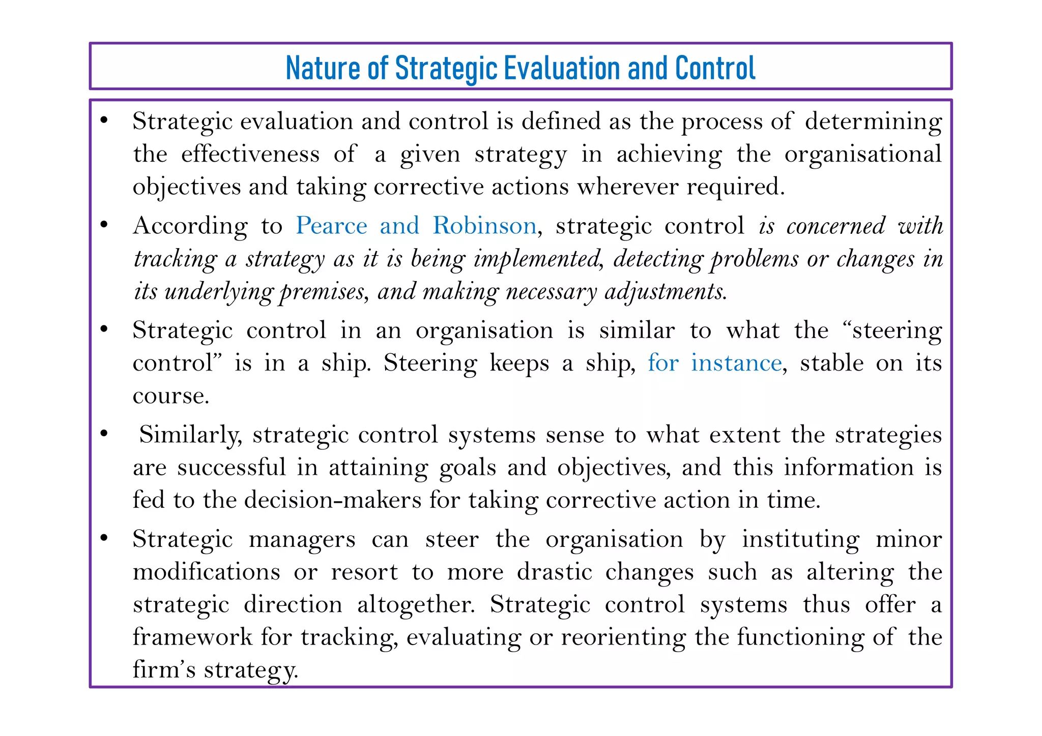 Unit 5 CSM: Strategic Evaluation and Comtrol | PDF