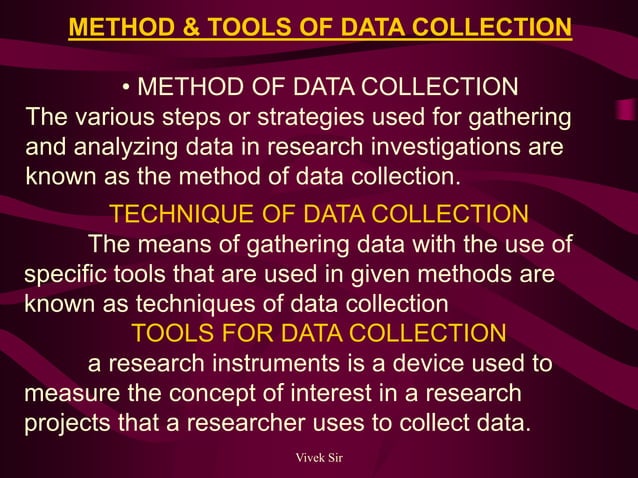 Methods of data collection research | PPTX