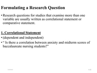 Unit 5. Research Question and Hypothesis.pptx