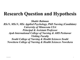 Unit 5. Research Question and Hypothesis.pptx