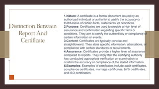 Audit of Limited Companies and Audit Report | PPTX