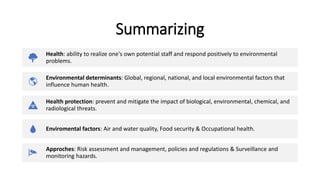 5.1. Health and environment, an approach from public health | PPT