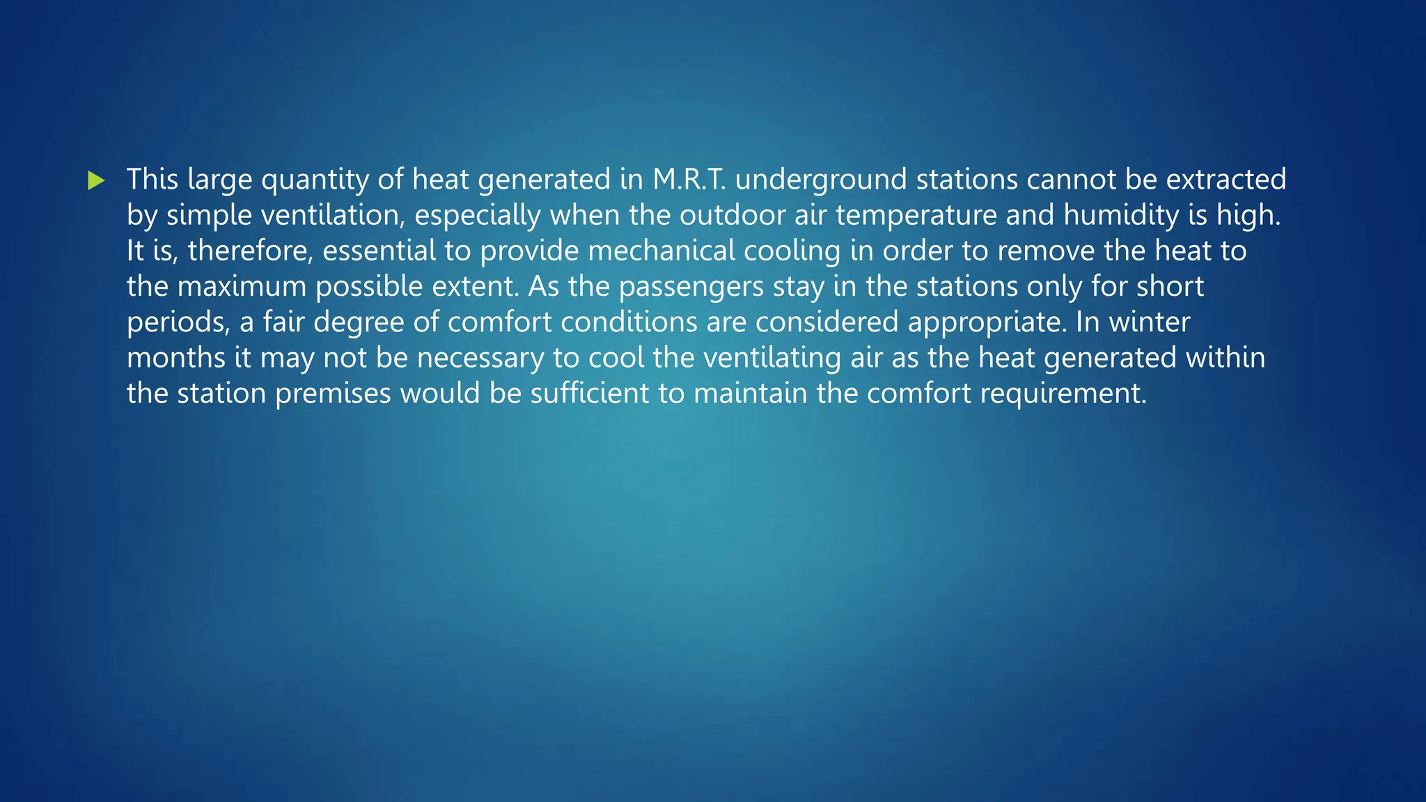 Mechanical systems in metro system and engineering | PPTX