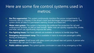 Mechanical systems in metro system and engineering | PPTX