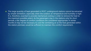 Mechanical systems in metro system and engineering | PPTX