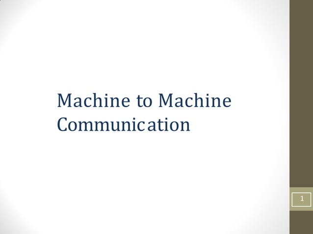 Machine to Machine Communication System in ioT | PDF