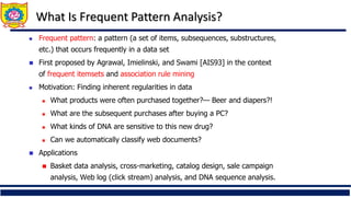 Frequent Pattern Analysis, Apriori and FP Growth Algorithm | PDF