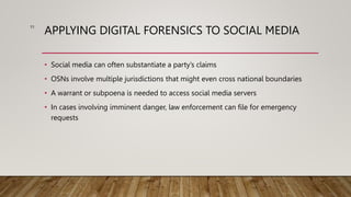 Network Forensics- Social Media Forensics | PPTX