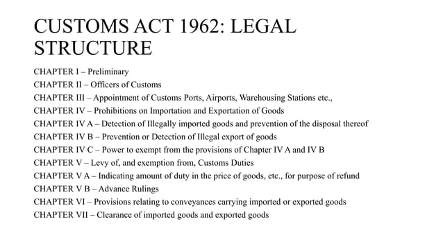 Indirect tax-Custom duty -act,objectives | PPT