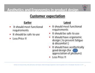 Ergonomics in design in design conection | PDF