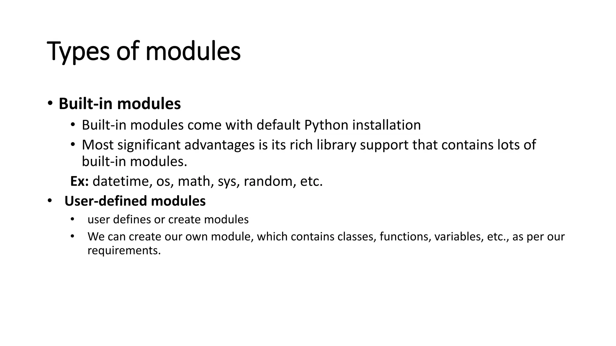 This Includes Basics About Python Modules And Packages Introduction Ppt