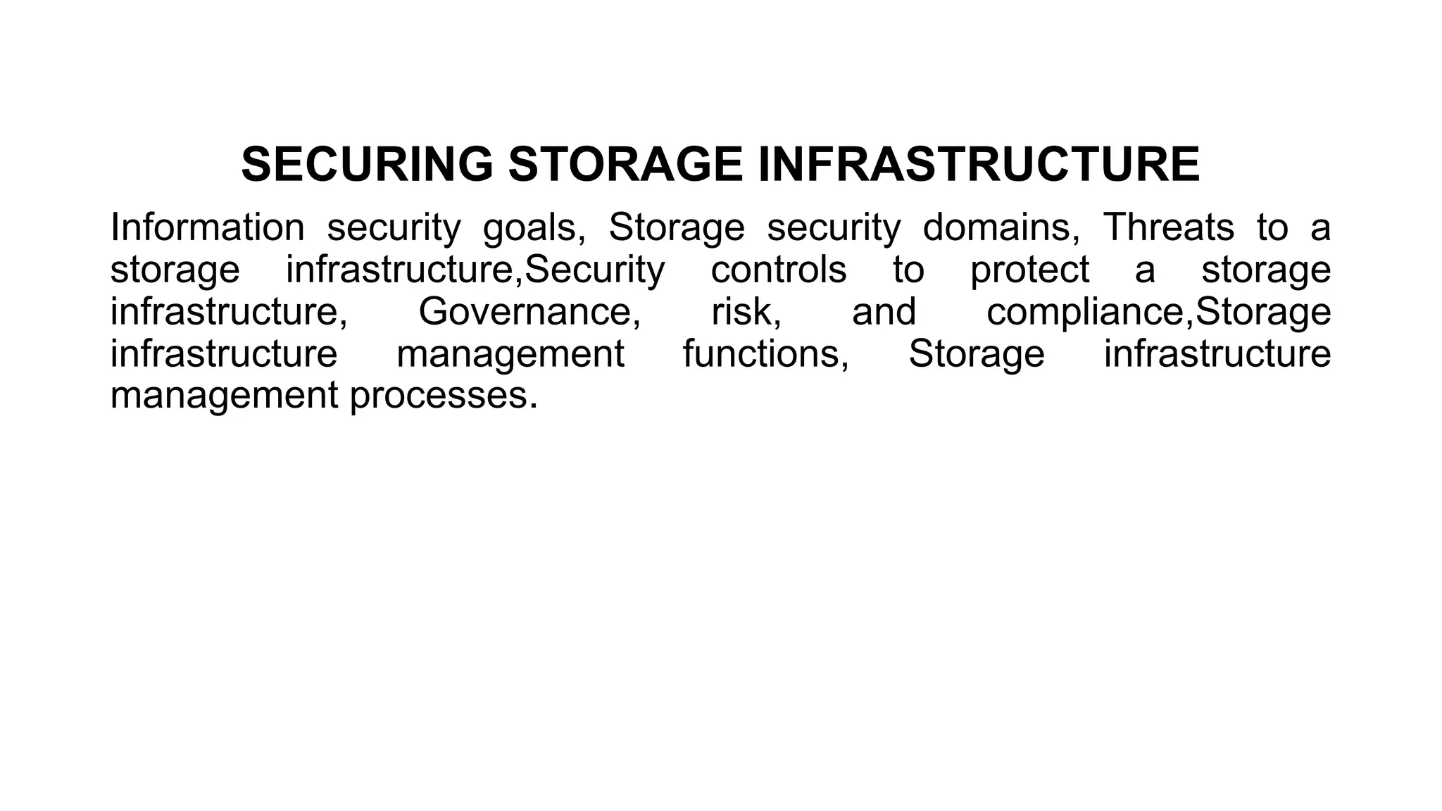 unit 5-SECURING STORAGE INFRASTRUCTURE.PPT
