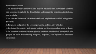 Rights and Duties of Individual (Political Science) | PPT