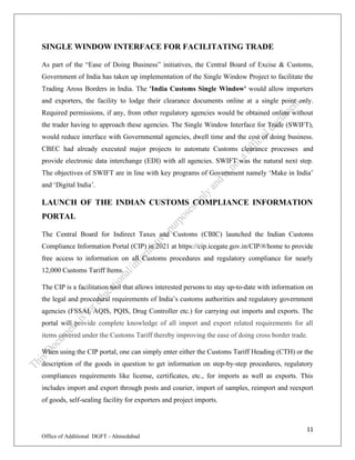 Customs import and export procedures EXIM Policy | PDF